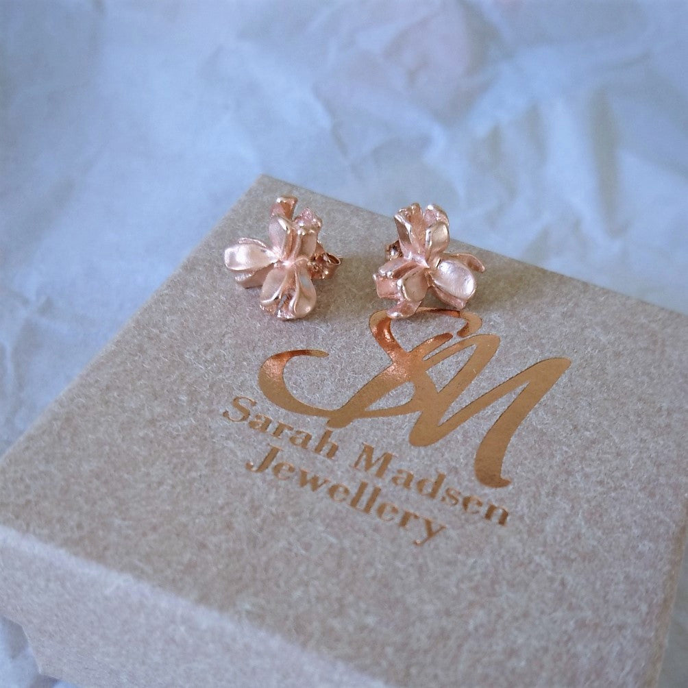 Triple "Buds" Gold-plated or Silver Earrings – Sarah Madsen